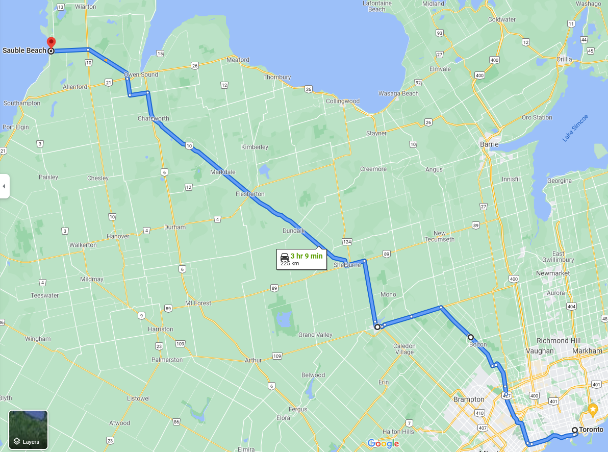 Sauble Beach – Electric car adventures