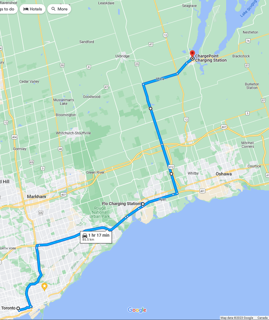 Port Perry – Electric car adventures
